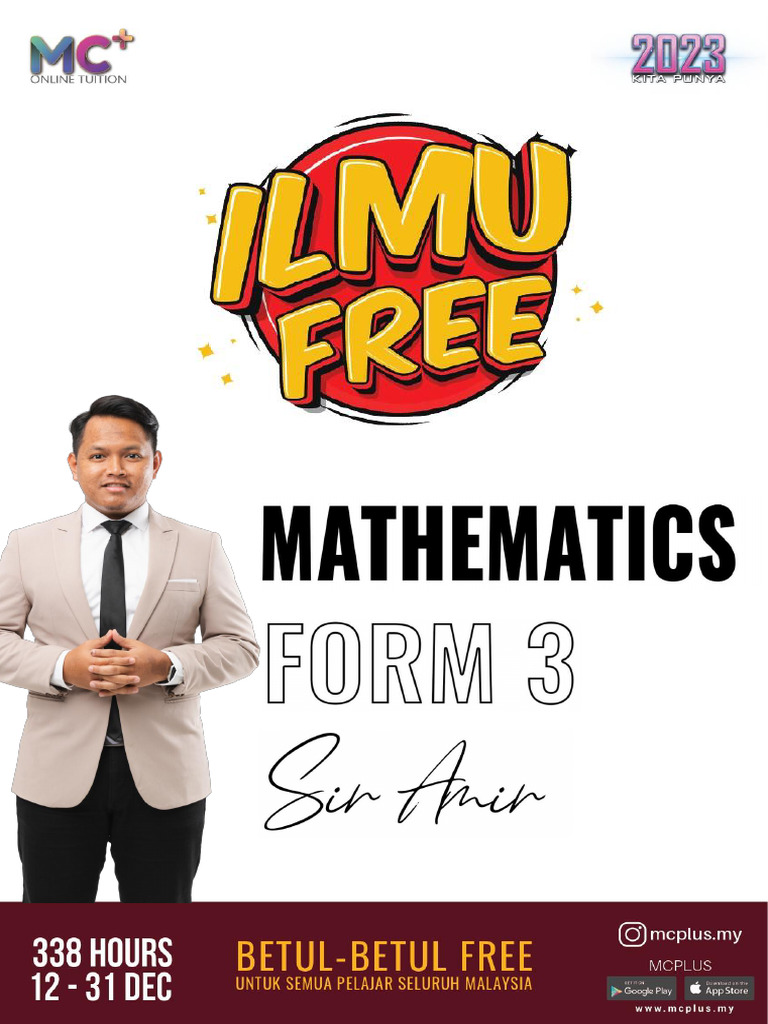 Seminar Ilmufree Form 3 Maths | PDF
