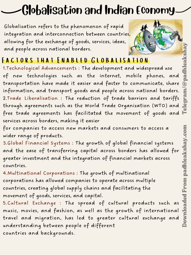 Globalisation and Indian Economy - Economics - Compressed | PDF ...