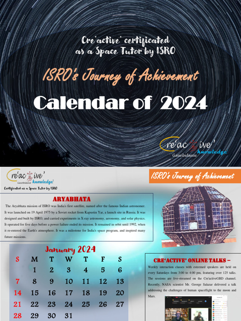 Cre'Active' Calendar 2024-1 | PDF