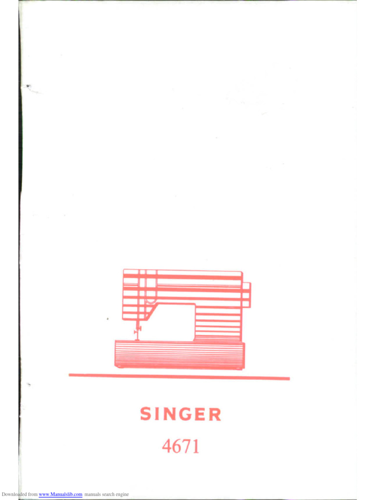 Singer 4671 User Manual | PDF