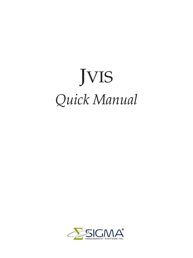 Jvis Quick Manual | PDF | Percentile | Validity (Statistics)