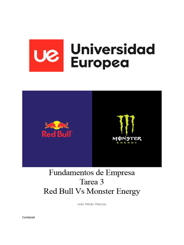 Monster Energy Vs Red Bull | PDF