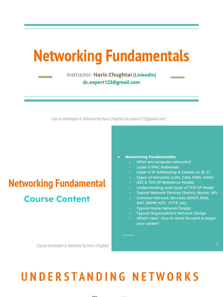 Networking Fundamental Course by Haris Chughtai | PDF | Computer ...