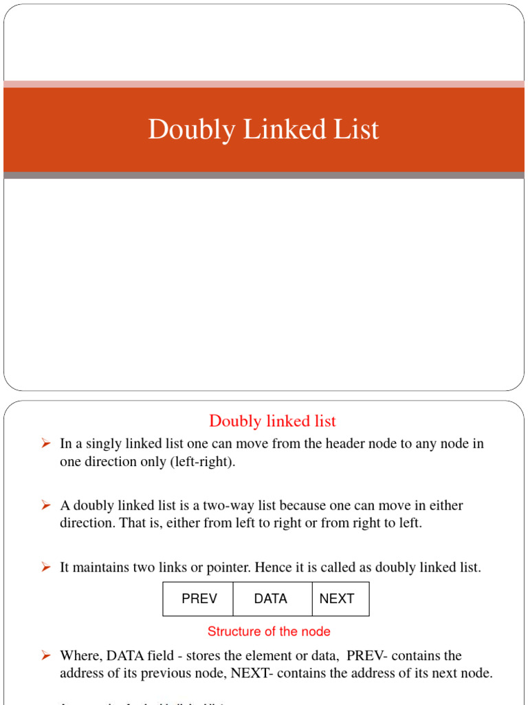 Doubly Linked List Class2 | PDF | Computer Programming | Information ... Doubly Linked List Class2 | PDF | Computer Programming | Information ...