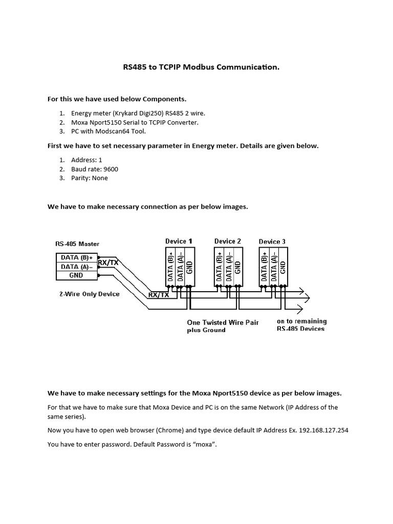 Digi250 Data On Tcpip Modbus Pdf 