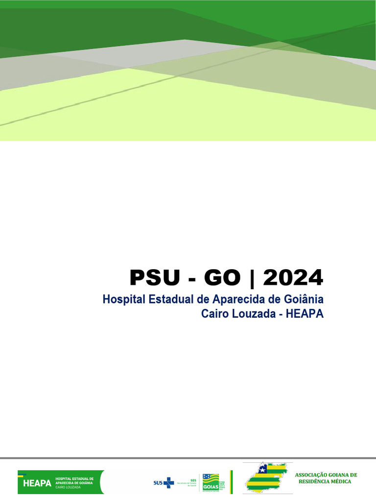 PSU - GO - 2024: Hospital Estadual de Aparecida de Goiânia Cairo ...