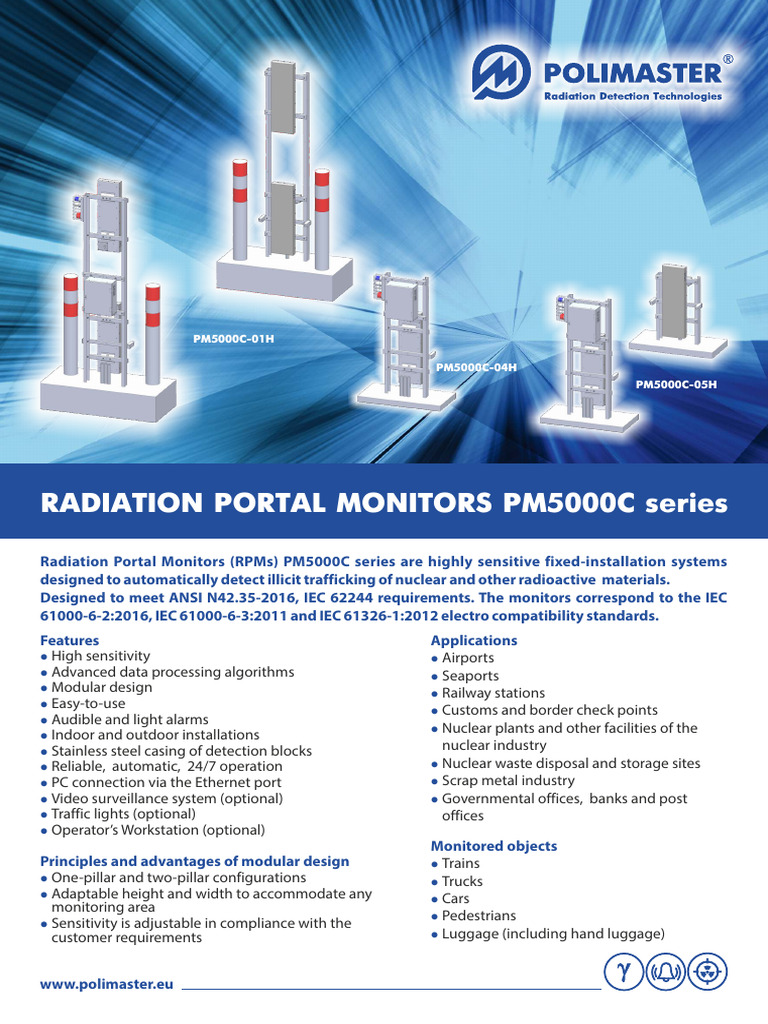 Radiation Portal Monitors Pm5000Ñ Series | PDF | Computing