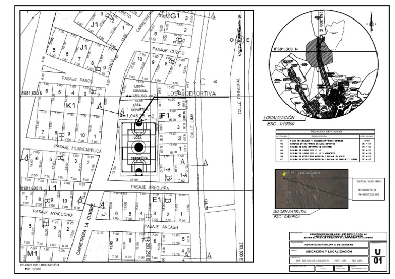 Losa 12 de Octubre U 01 Ubicacion y Localizacion | PDF