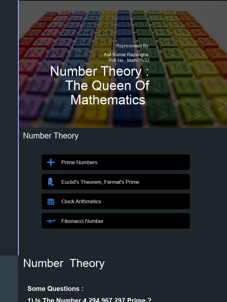 Number Theory: Prime Numbers & Theorems | PDF