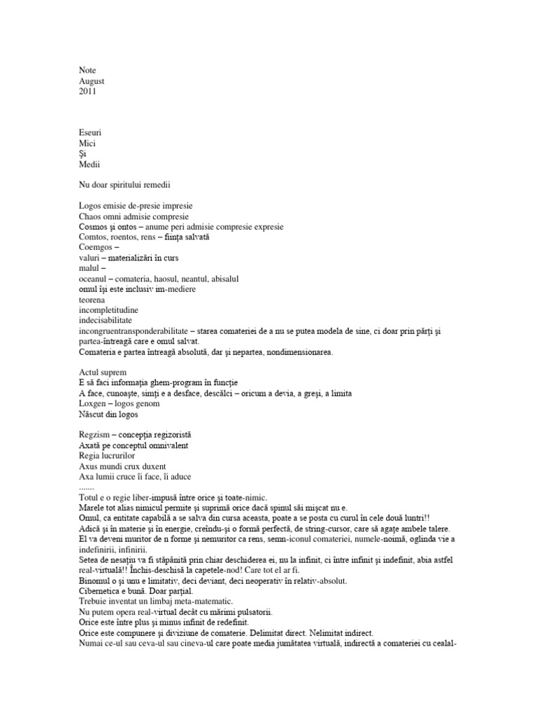 Note August 2011 Prim | PDF