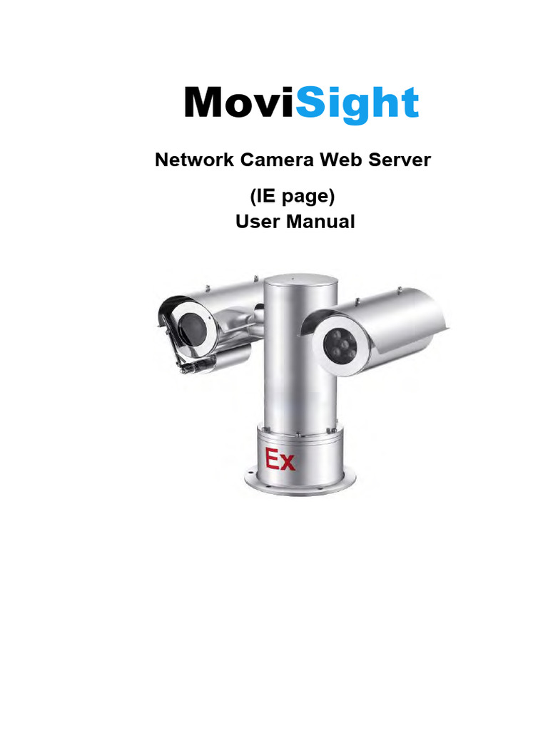 User Manual of Network Camera Web Server (IE Page) | PDF