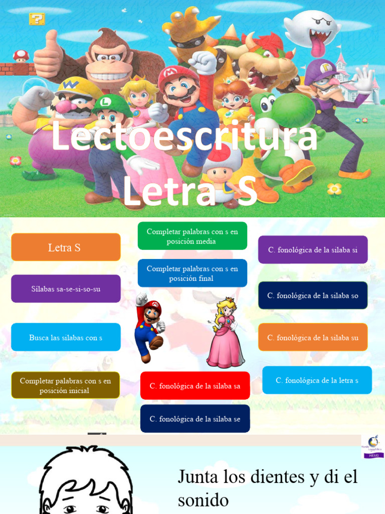 Actividades con el fonema S | PDF | Sílaba | Fonología