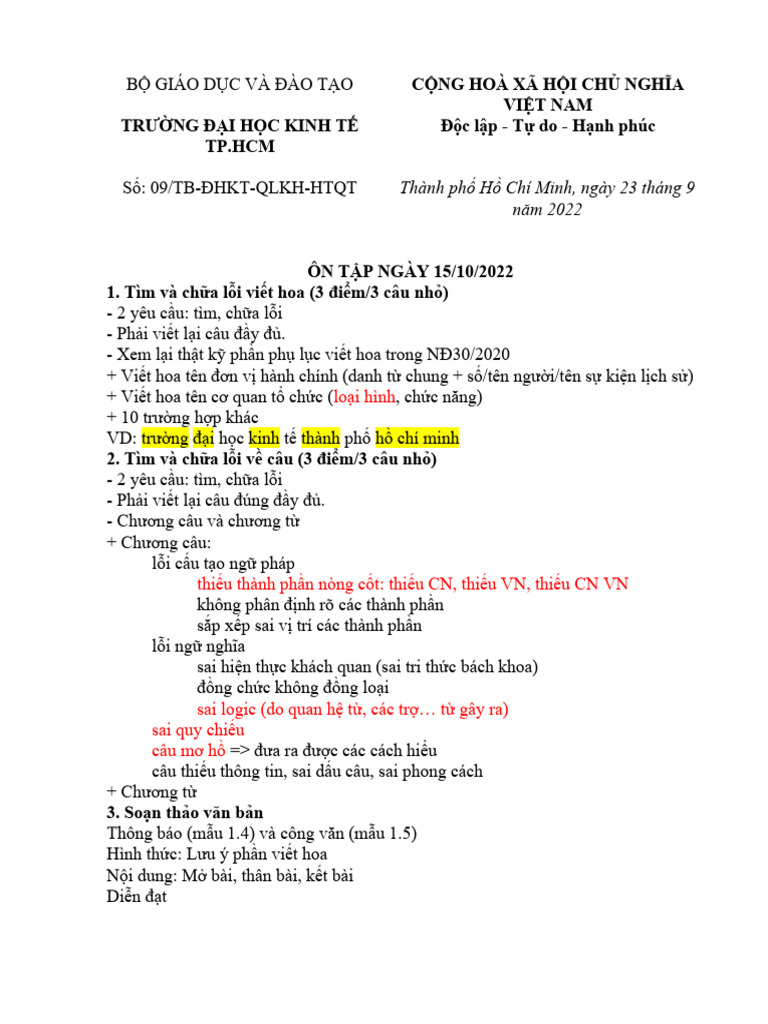 Soan Bai On Tap TVTH | PDF