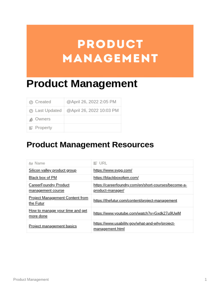 Product Management Pdf