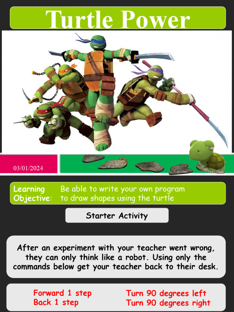 Lesson_1_Python_Turtle | PDF | Computer Programming | Learning