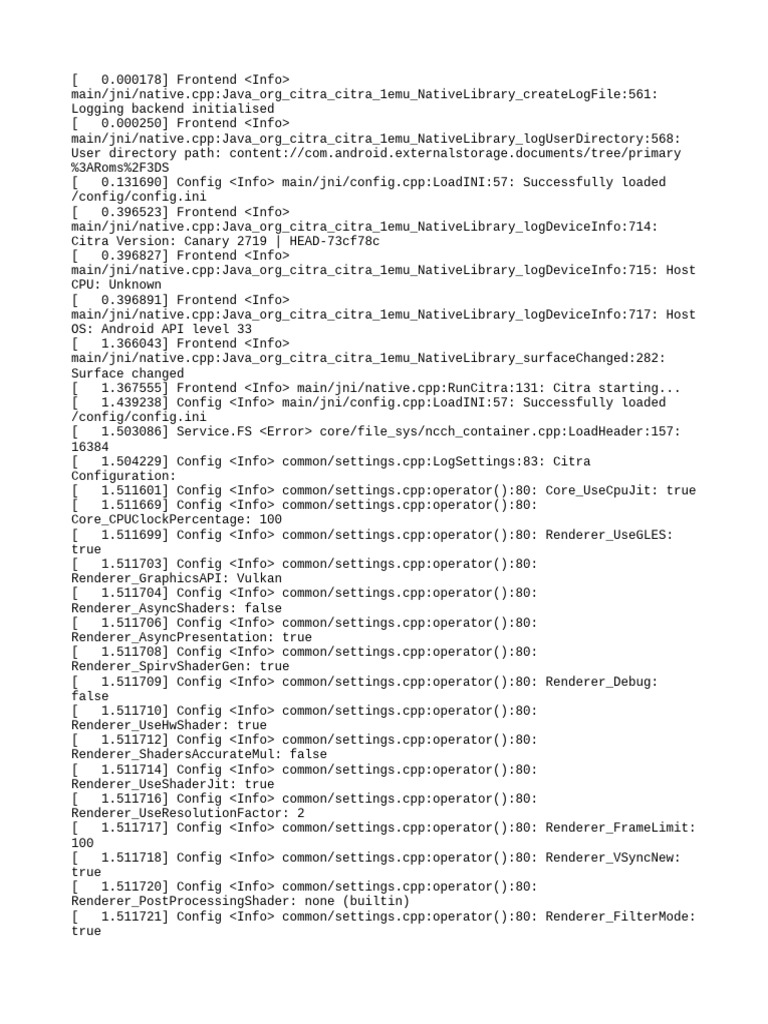 Citra Log - Txt.old | PDF | Software | Computer Science