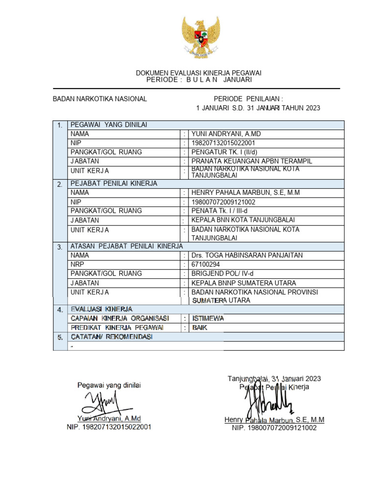 Dek Hek Januari 2023 | PDF