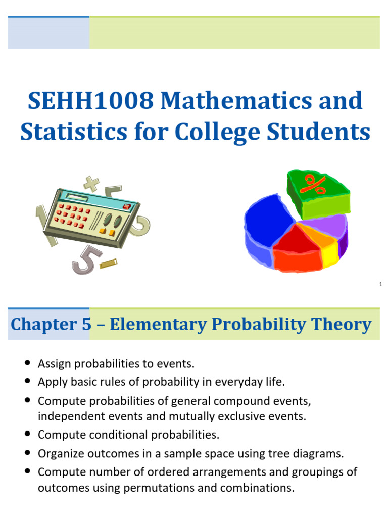 SEHH1008 Chapter 05 Elementary Probability Theory | PDF | Probability ...