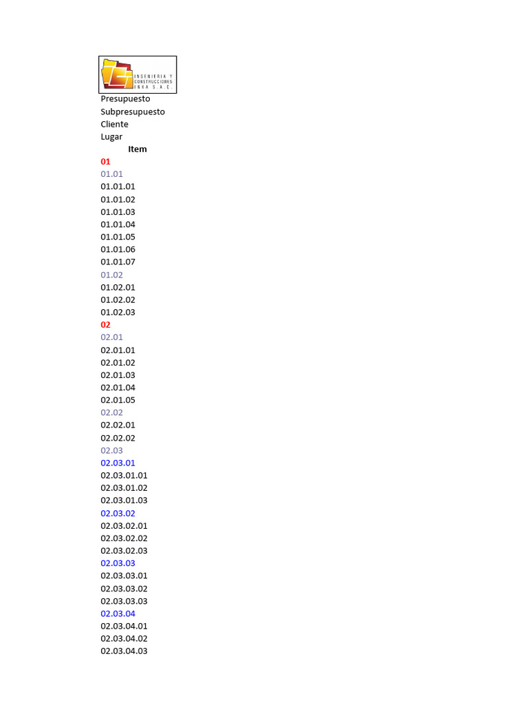 Metrados C.P. Callanquitas PROPUESTA 0101 | PDF