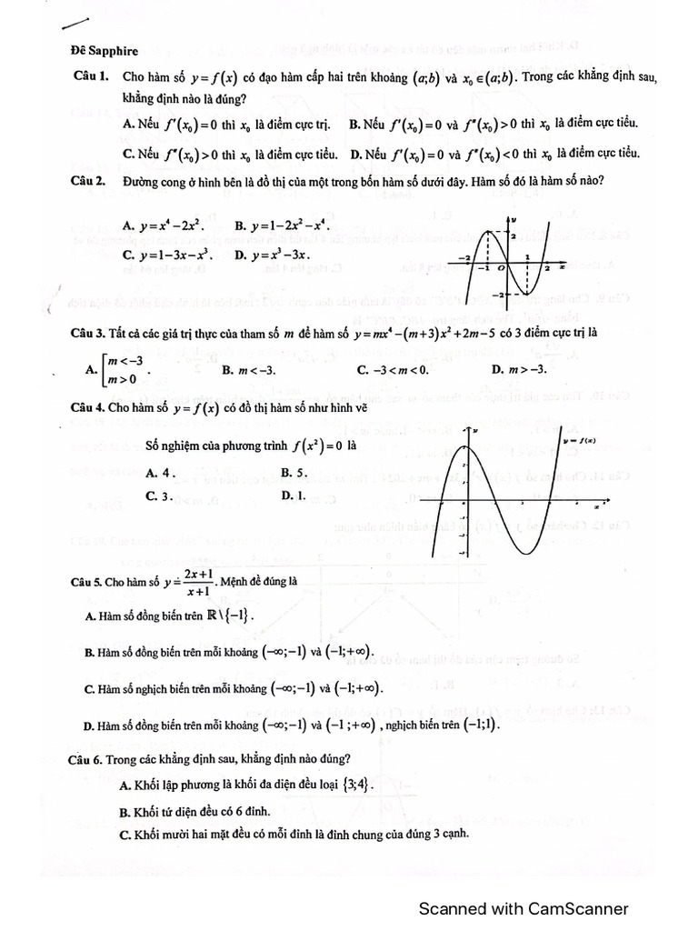 Toan 12 CKI de Sapphire | PDF
