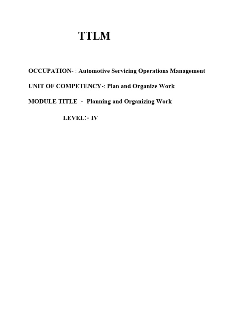 TTLM | PDF | Monitoring And Evaluation | Evaluation