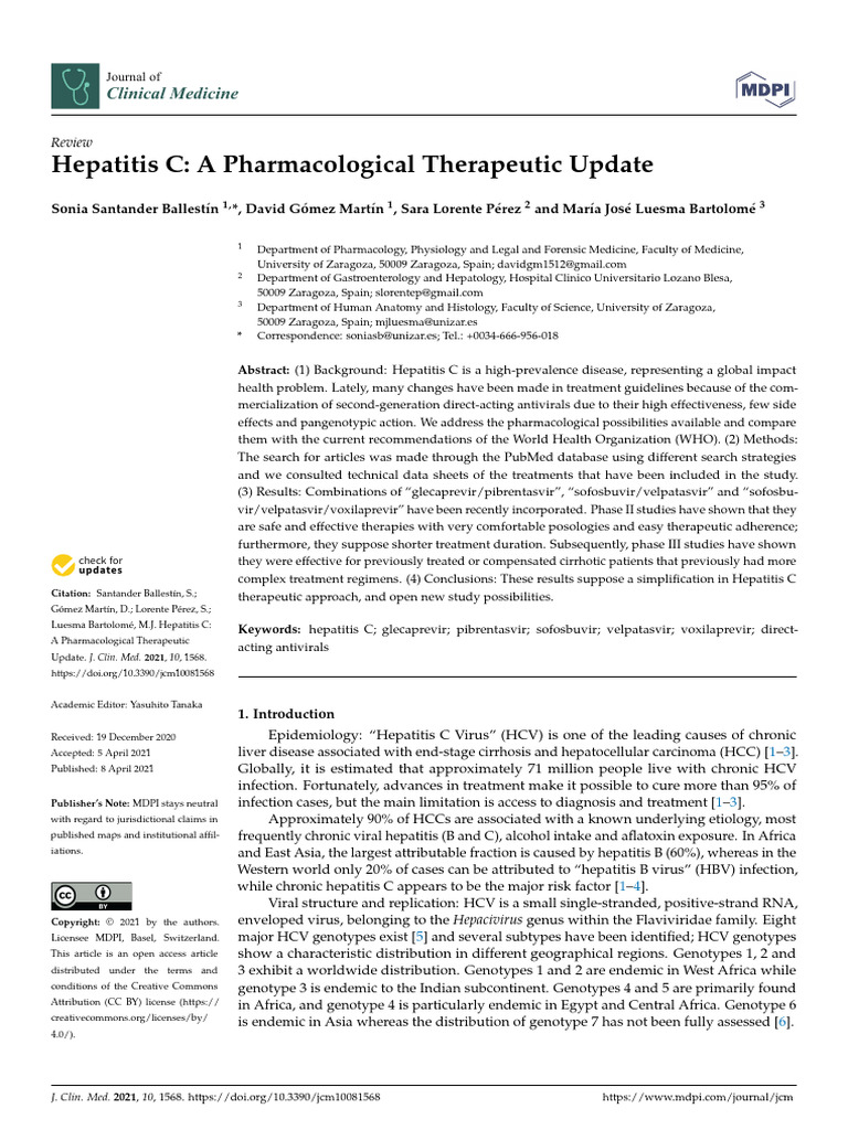 JR Clinical Medical 2021 | PDF | Hepatitis C Virus | Hepatitis C