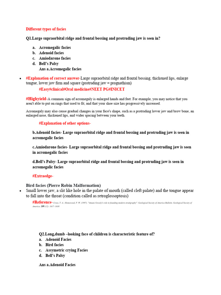 Different Types of Facies | Download Free PDF | Down Syndrome | Radiography