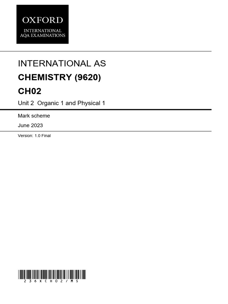 AQA CH02 Final MS June23 v1.0 | PDF