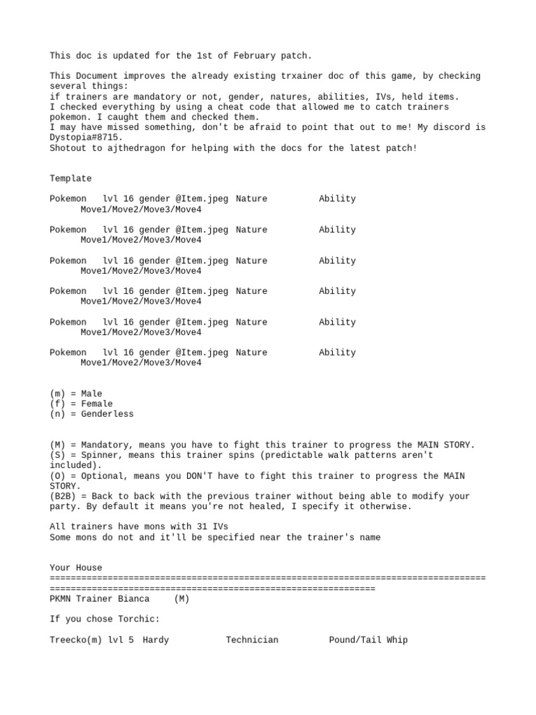 VW Trainer Docs With NATURES | PDF