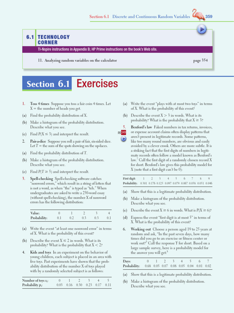 C6S1 - ContandDiscrete Random Variables | Download Free PDF | Regression Analysis | Standard ...