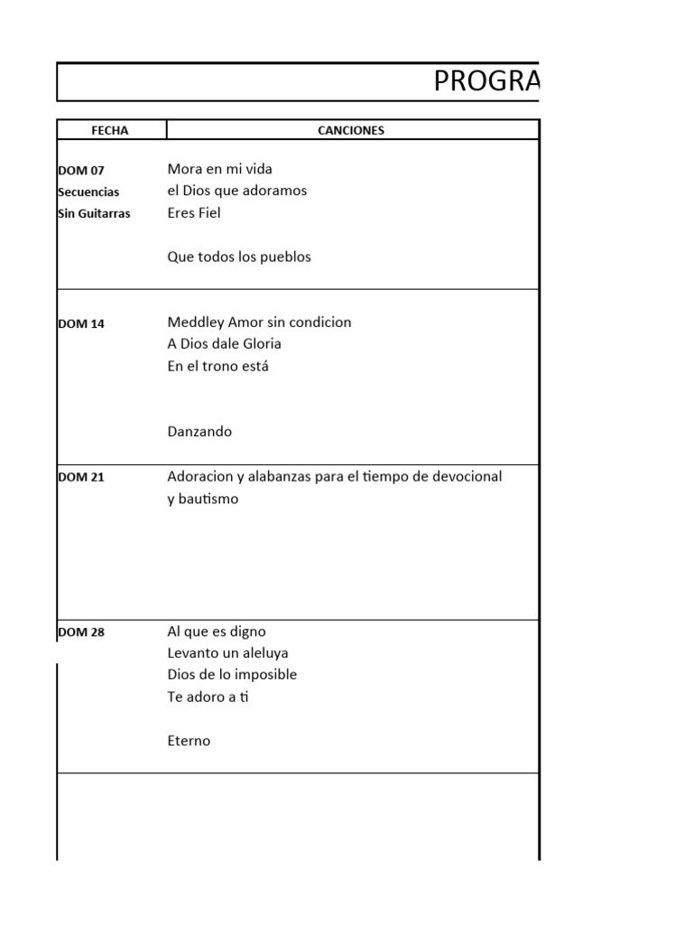 Programa Enero 2024 | PDF