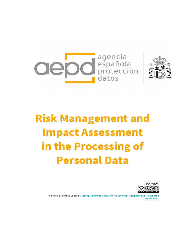 Risk Management in Personal Data Processing | PDF | Risk | Risk Management