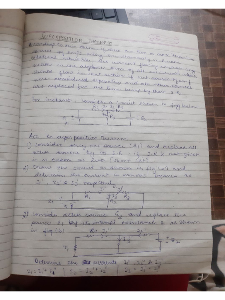Unit 1 All Theorem BEE Btech Ece 1year | PDF