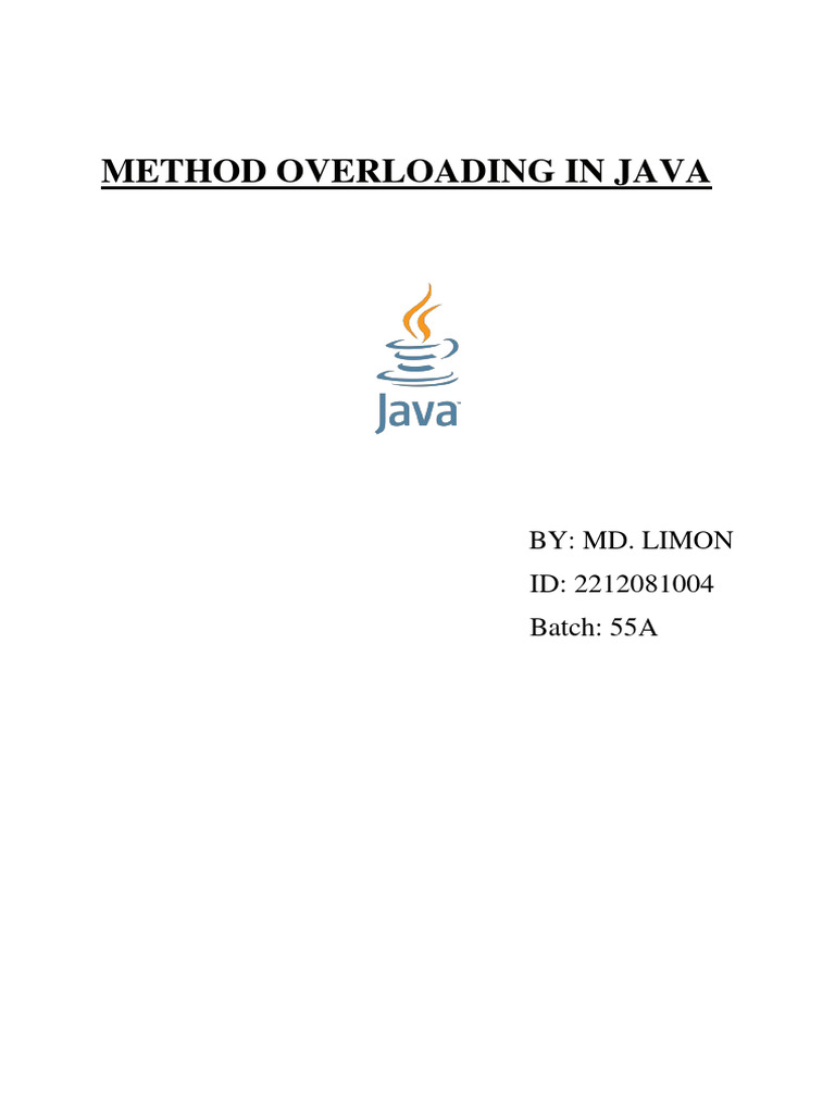 Java Lecture Sheet | PDF