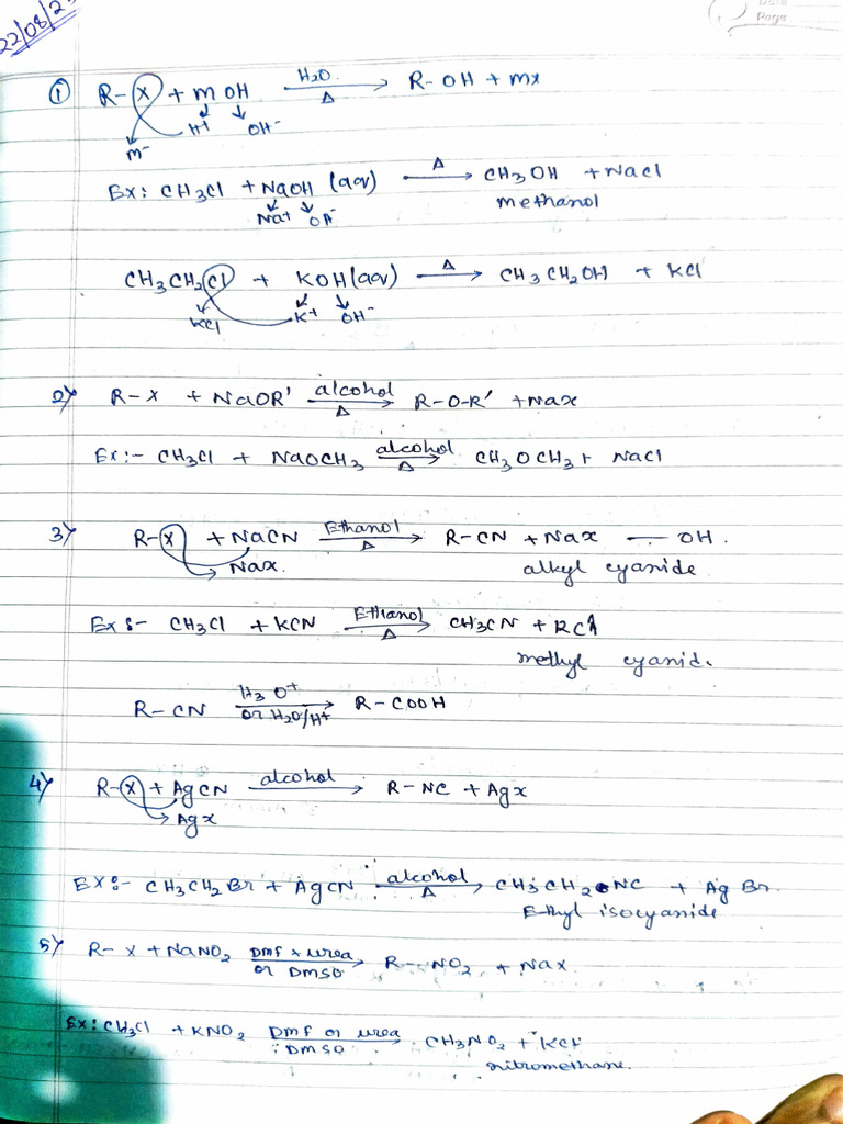 Chemistry Reaction Notes | PDF