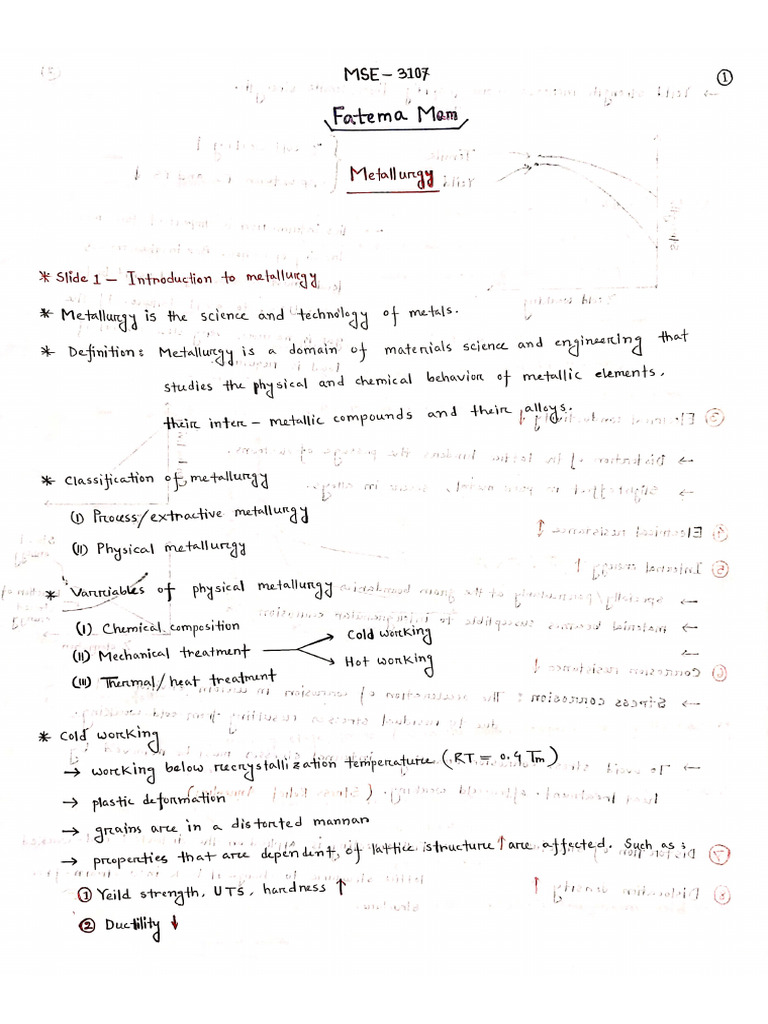 MSE 3107 - Fatema Mam | PDF