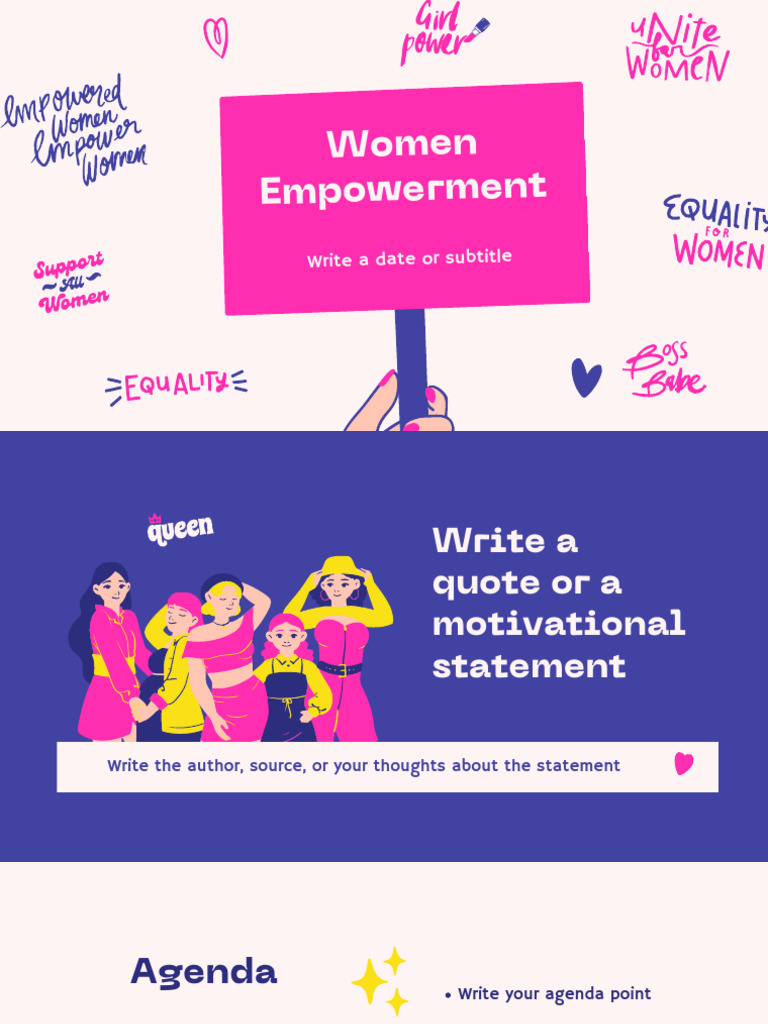 Women Empowerment Presentation Guide | PDF | Empowerment