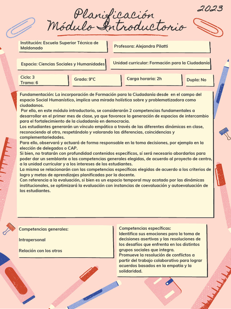 Módulo Introductorio UTU9 C | PDF | Evaluación | Aprendizaje