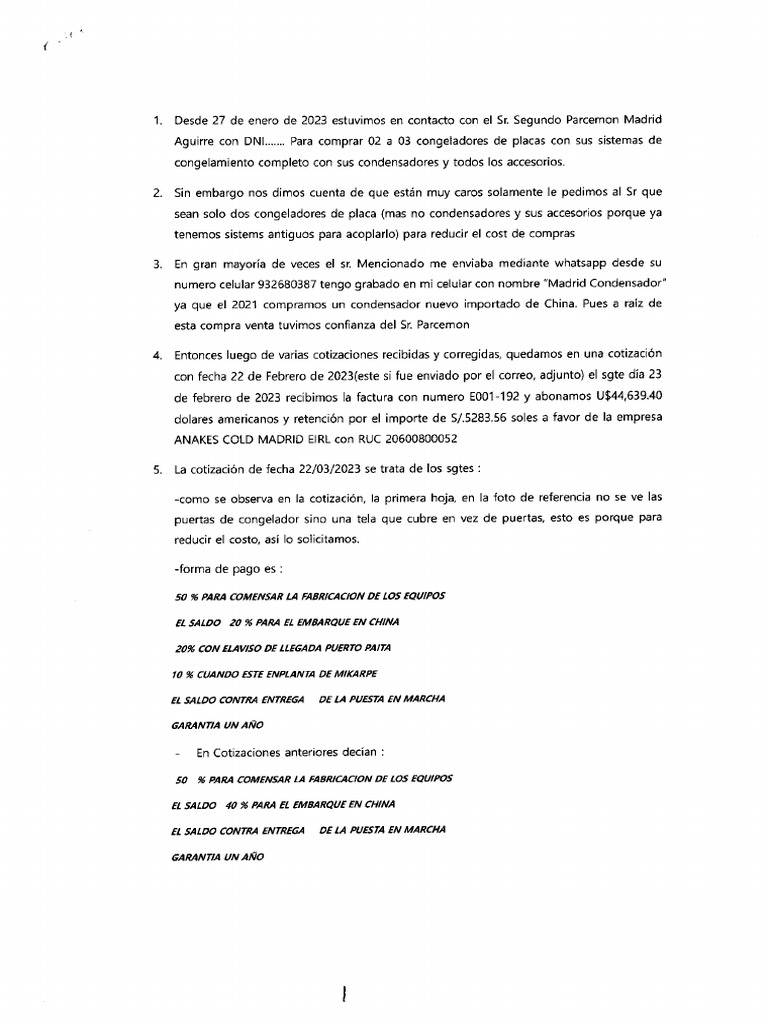 Los Hechos Parcemon | PDF