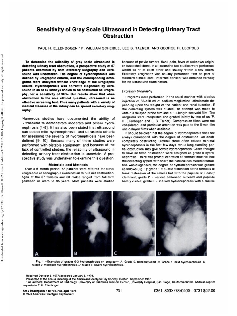 Ellenbogen Et Al 2012 Sensitivity of Gray Scale Ultrasound in Detecting ...
