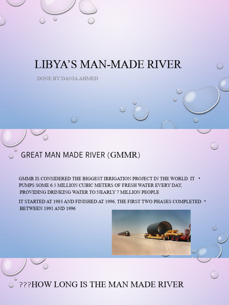 Libya's Great Man-Made River Project | PDF | Travel | Science & Mathematics