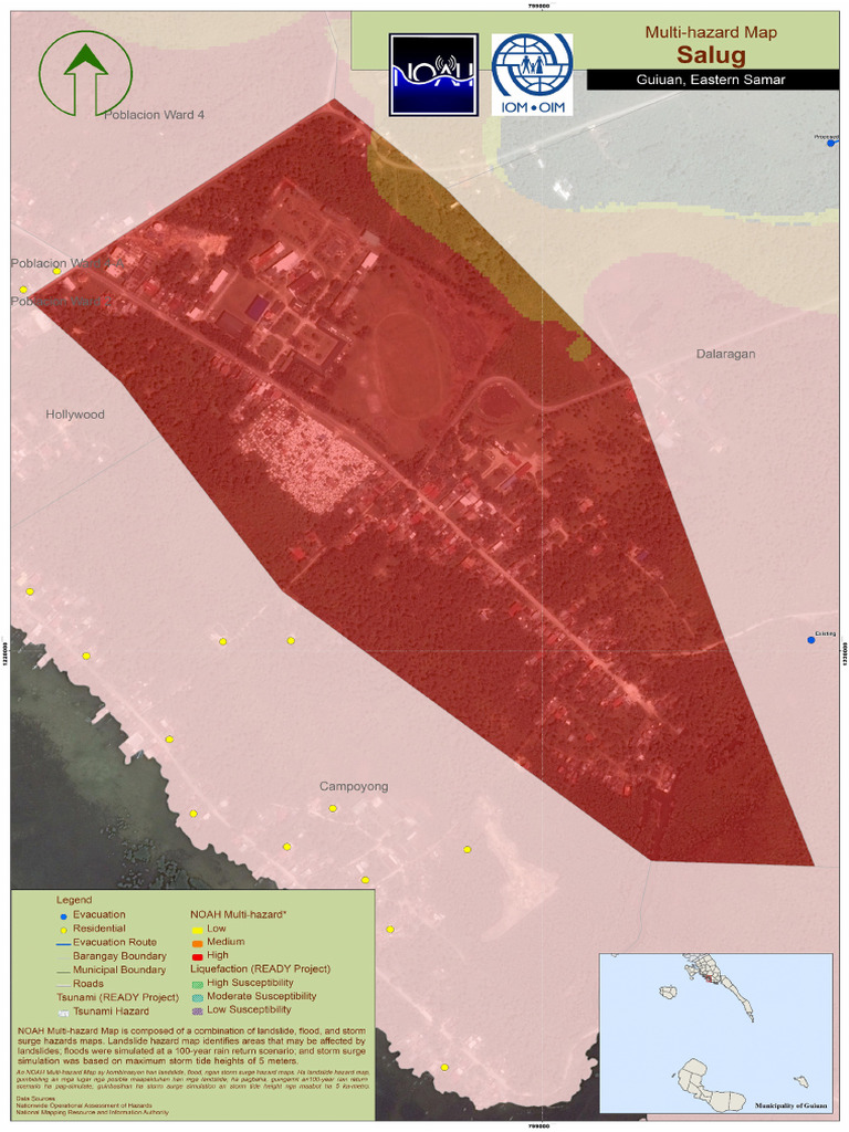 Guiuan - Salug Hazard Map | PDF