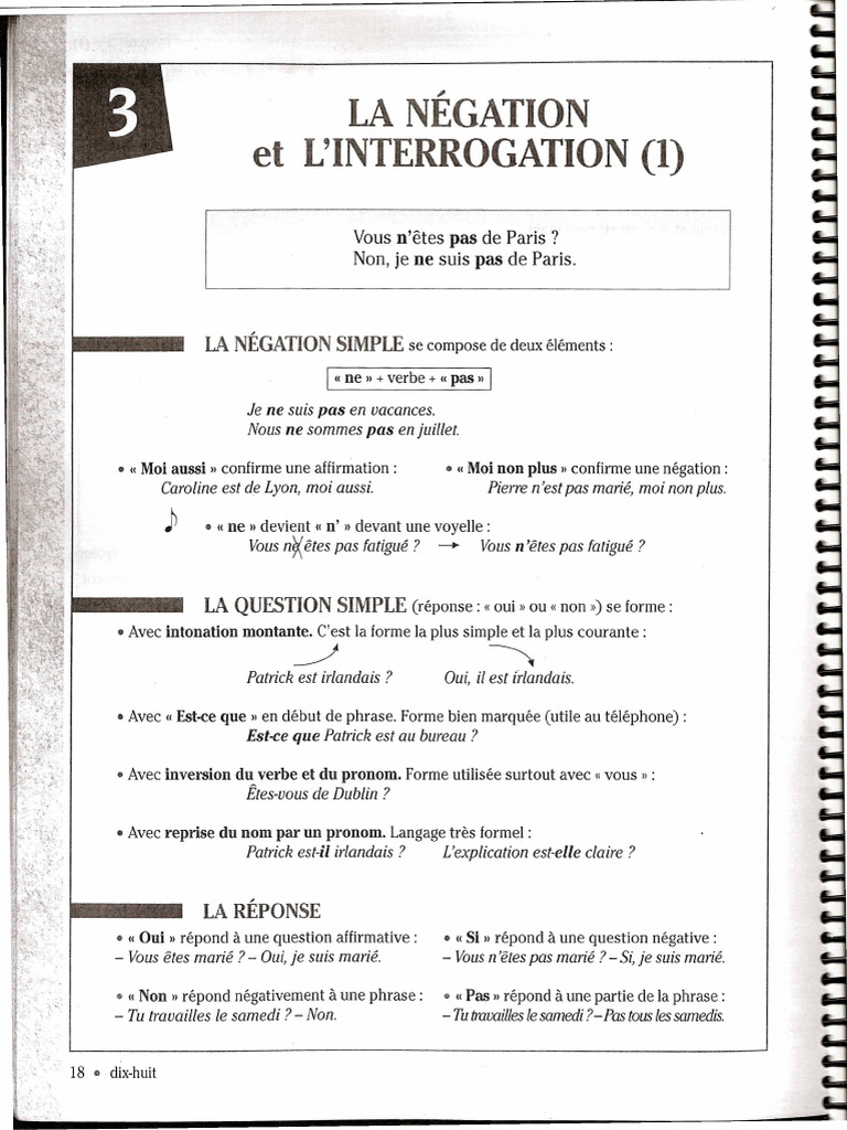 11 Negation Et Interrogation | PDF | Question | Sciences cognitives