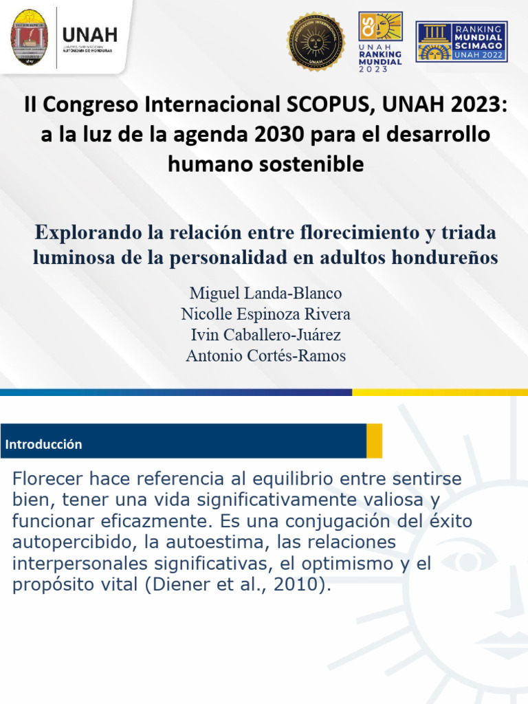 Explorando La Relación Entre Florecimiento y Triada Luminosa - Ponencia General II Congreso ...