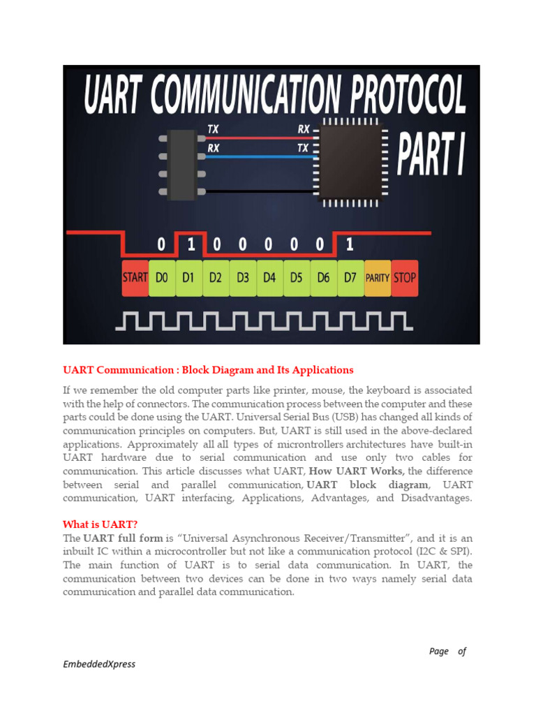 UART Protocol | PDF | Usb | Electrical Engineering