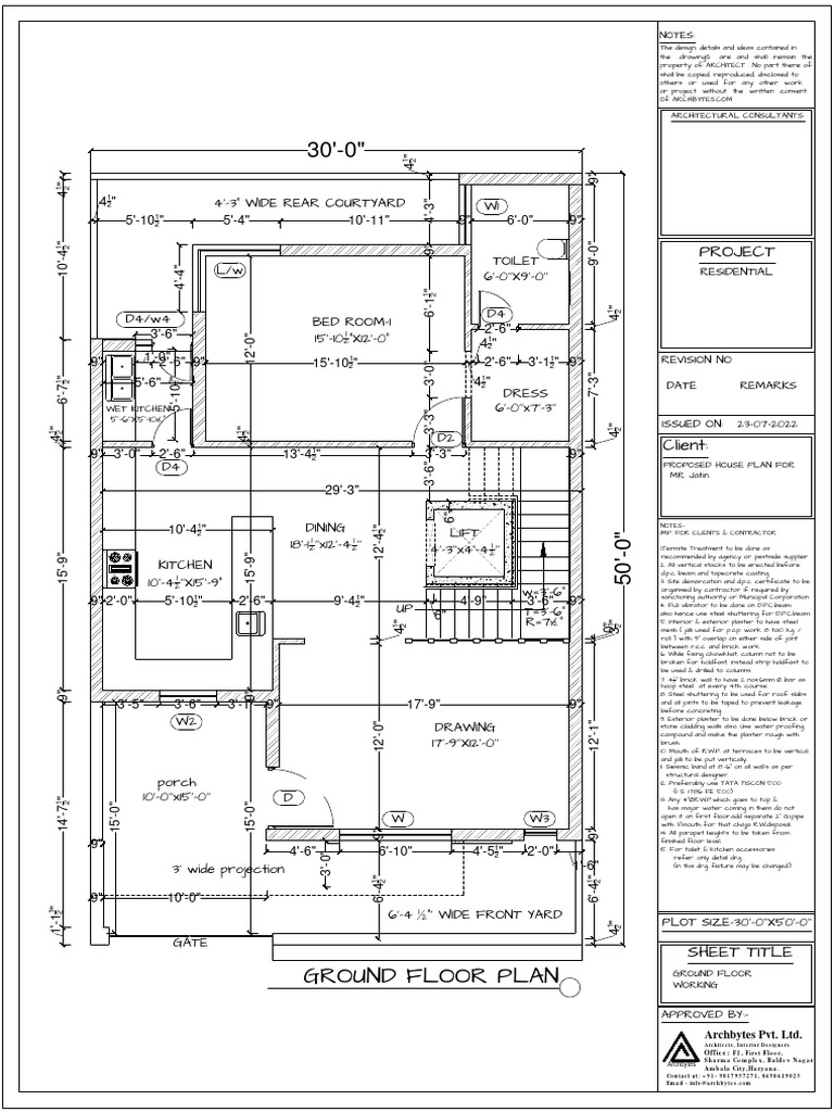 WORKING_GROUND FLOOR PLAN | PDF