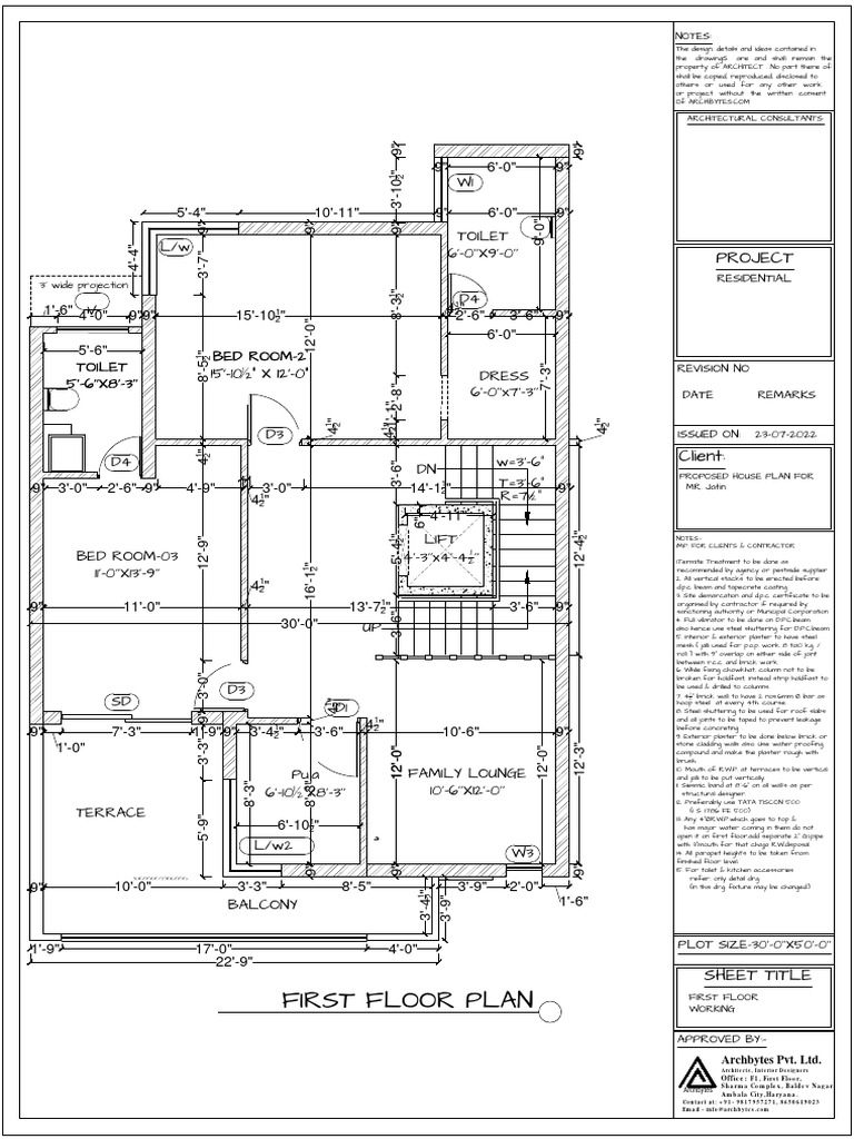 WORKING_FIRST FLOOR PLAN | PDF