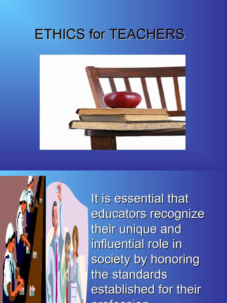 Ethics For Teachers Pdf Morality Teachers