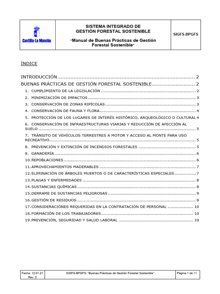 10 - Manual Buenas Practicas GFS | PDF