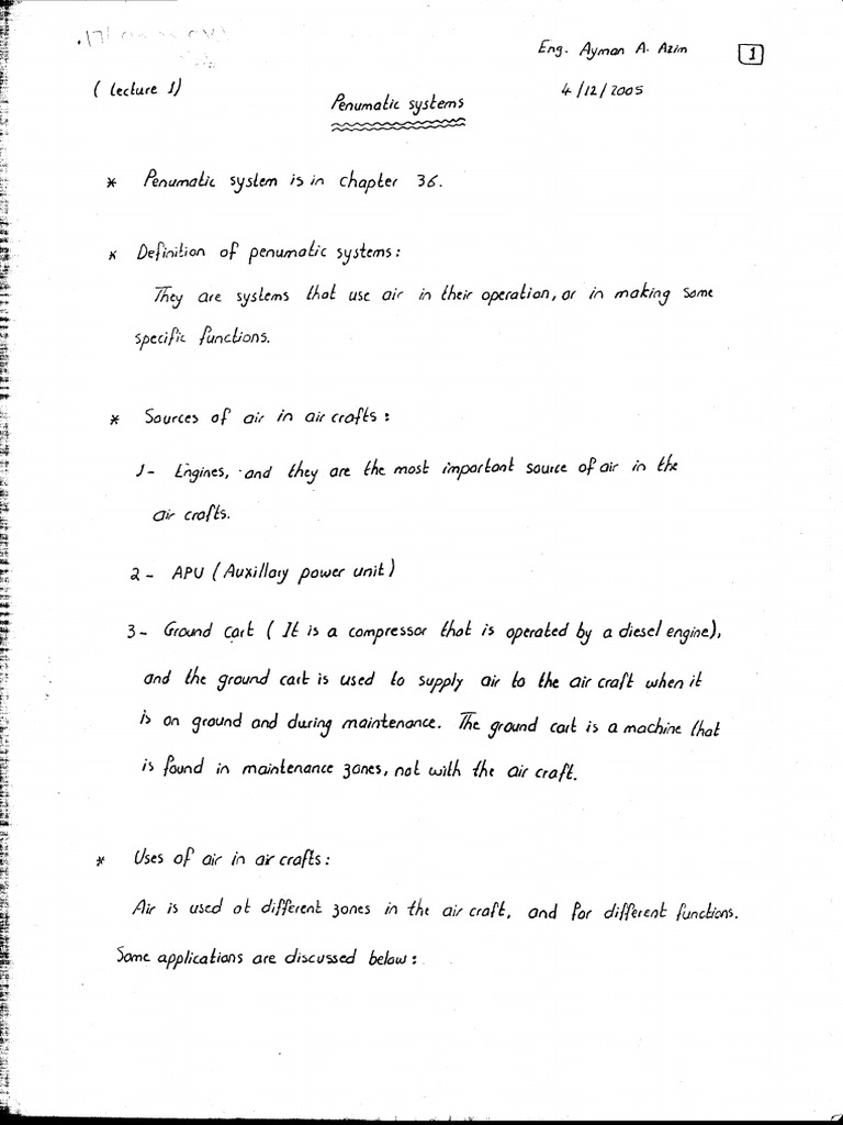 Penumatic System | PDF